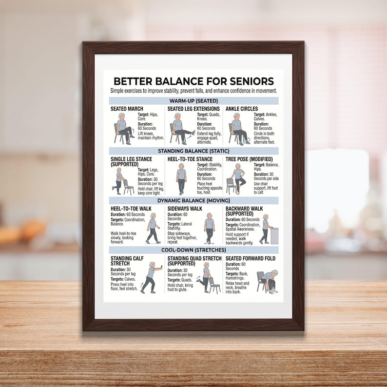 Balance Exercises for Seniors, Elderly Exercises, Chair Exercises ...