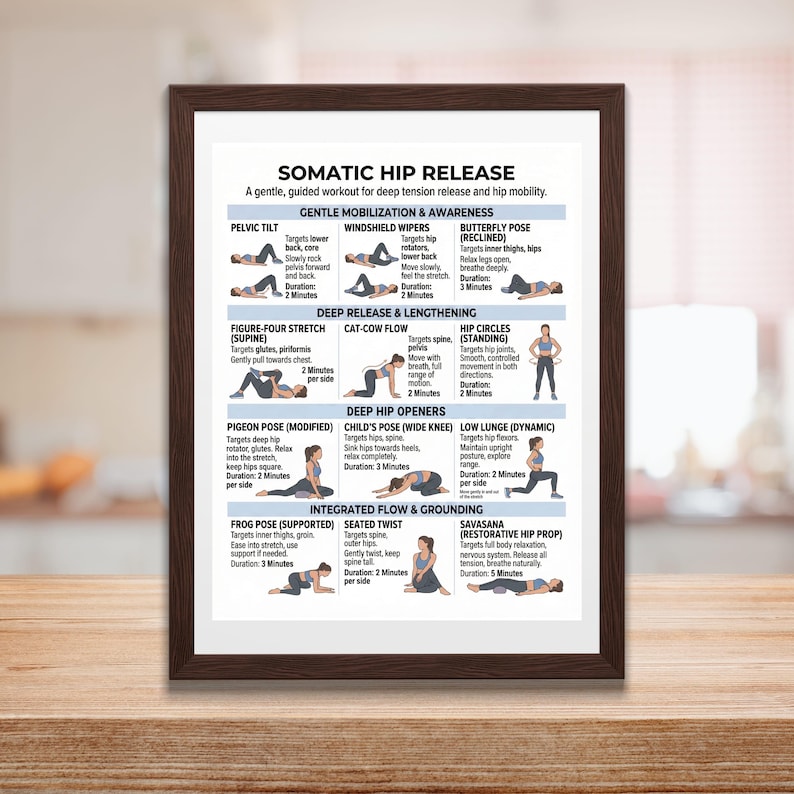 Somatic Exercises for Hip Release, PSOAS Release, Gentle Hip Opener ...