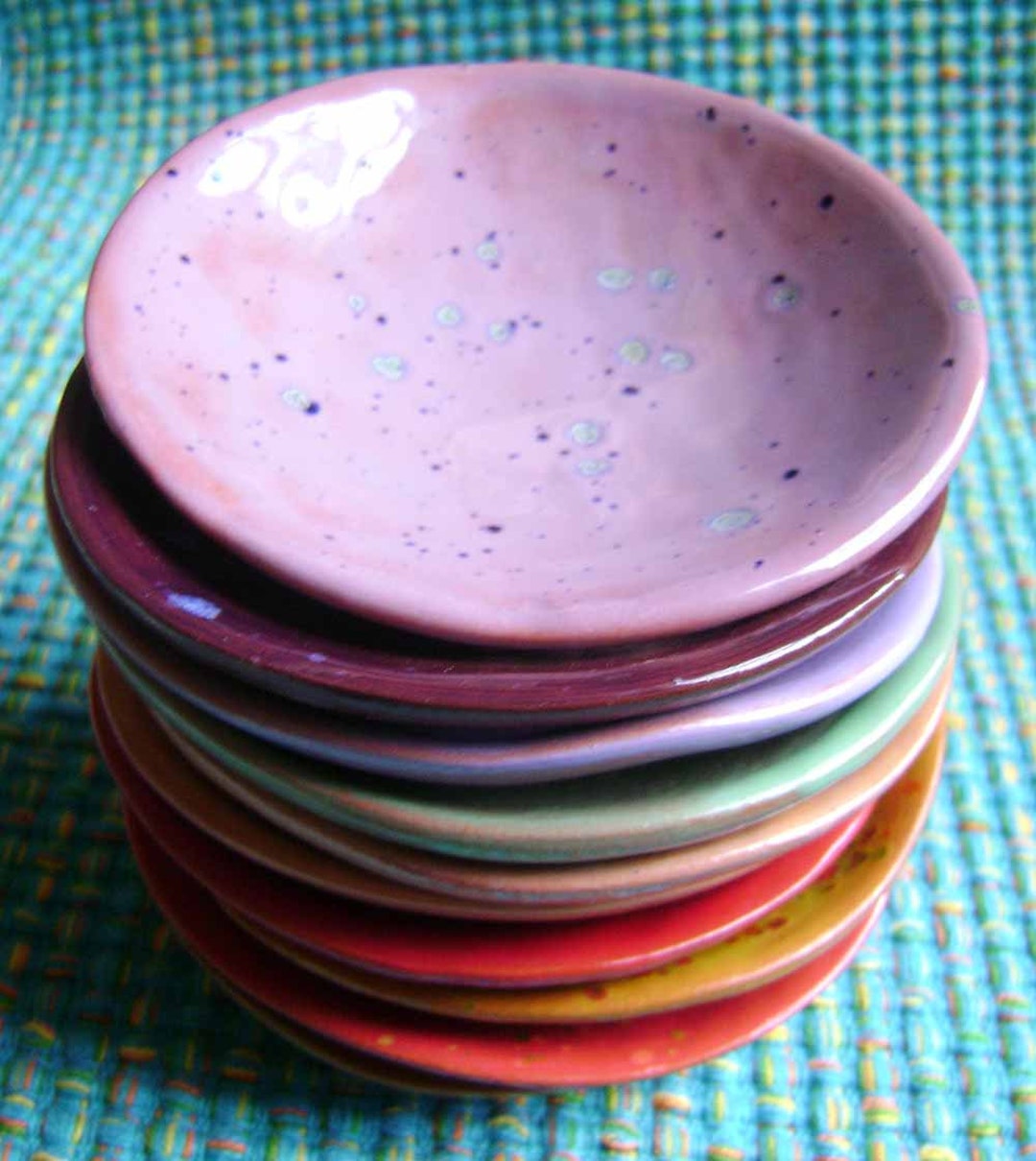 Simple Circle Ceramic Dish, Small Plate, Catchall, Jewelry, Ring Holder ...