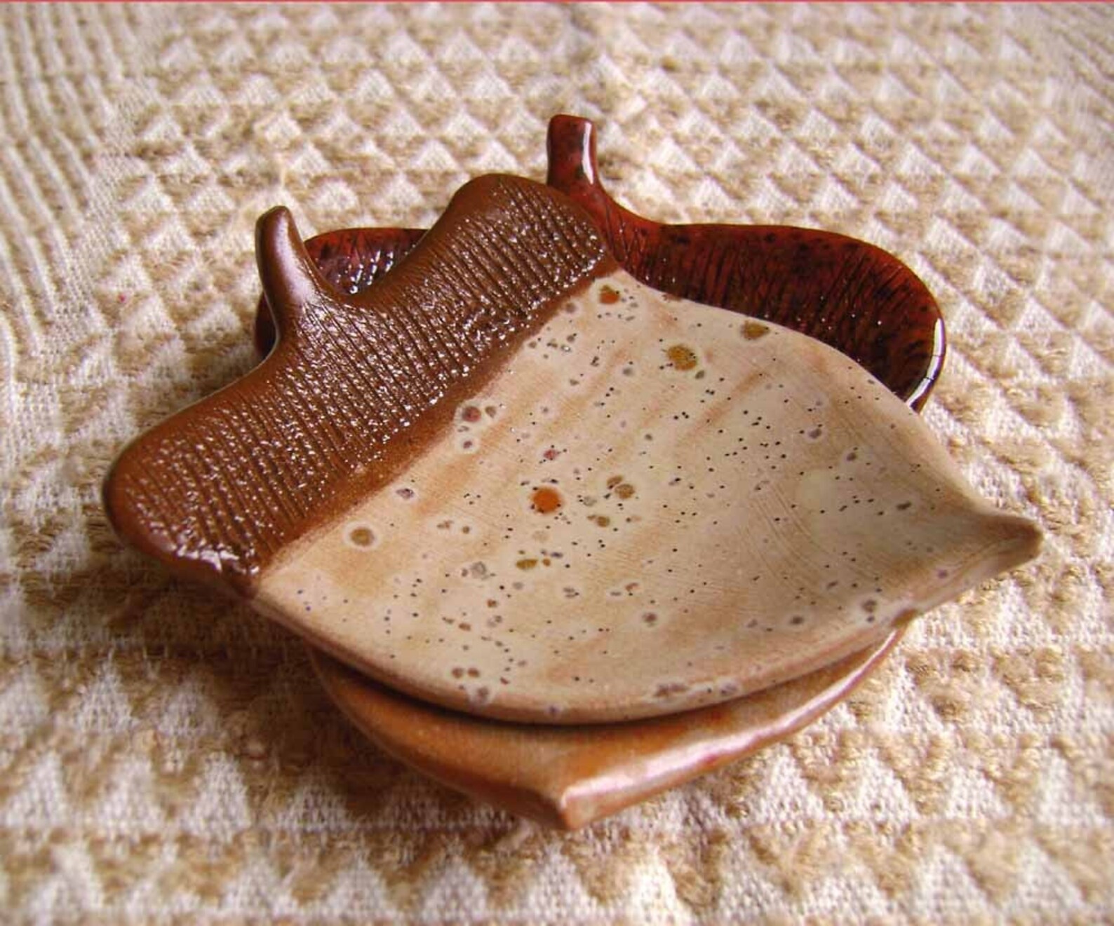 Acorn Ceramic Dish, Bowl, Catchall, Jewelry, Ring Holder, Fall Decor ...