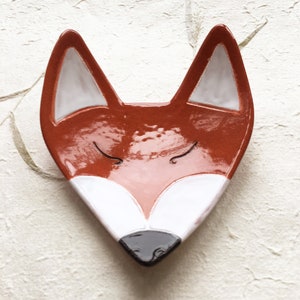 Fox Ceramic Dish, Woodland, Animal Dish, Catchall, Jewelry Dish, Ring ...