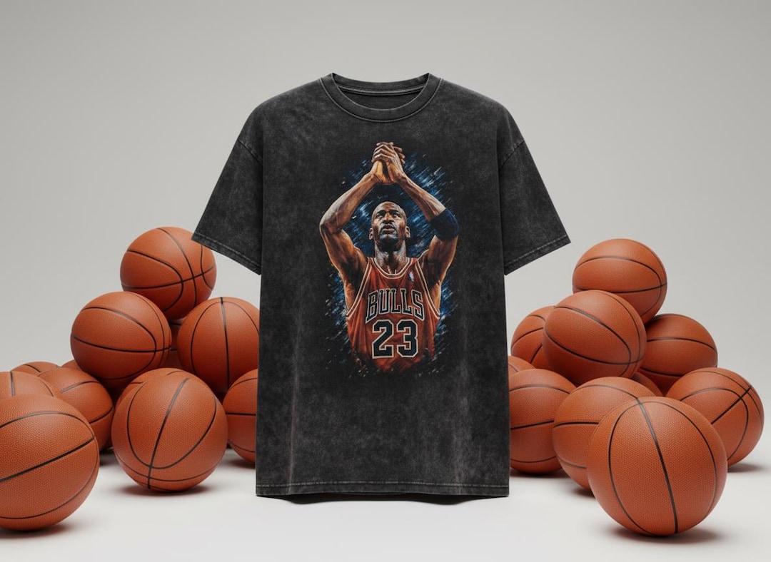Vintage Michael Jordan Stone Washed Acid Fan Shirt: 90s Style Gift for ...
