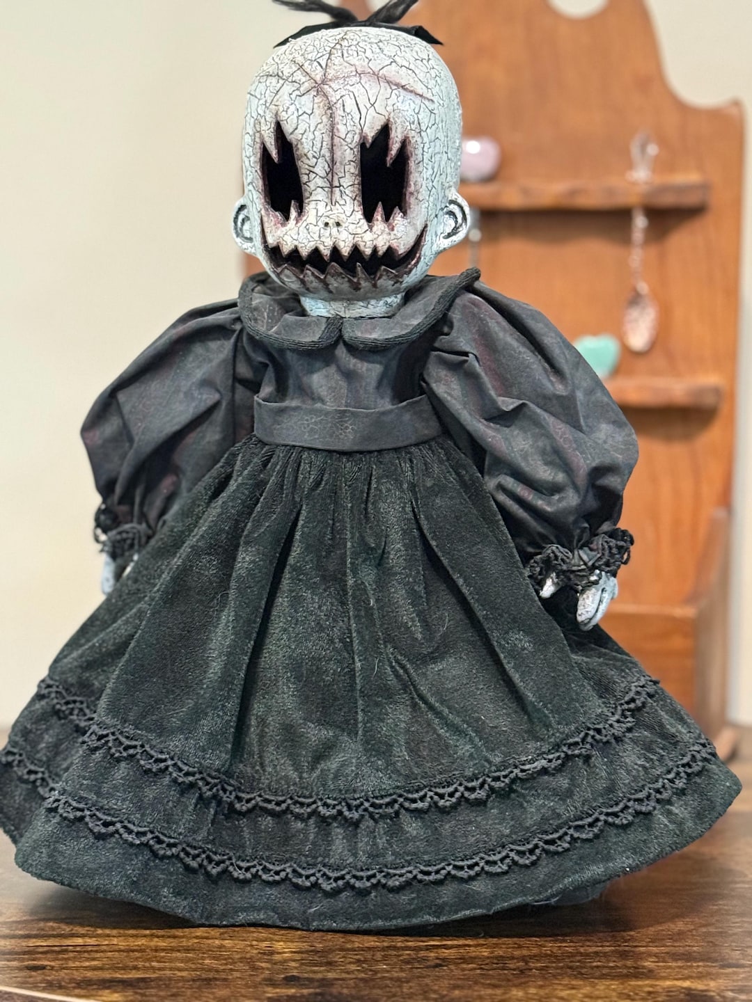 OOAK Scarlet Creepy Scary Cracked Gothic Art Doll - Etsy