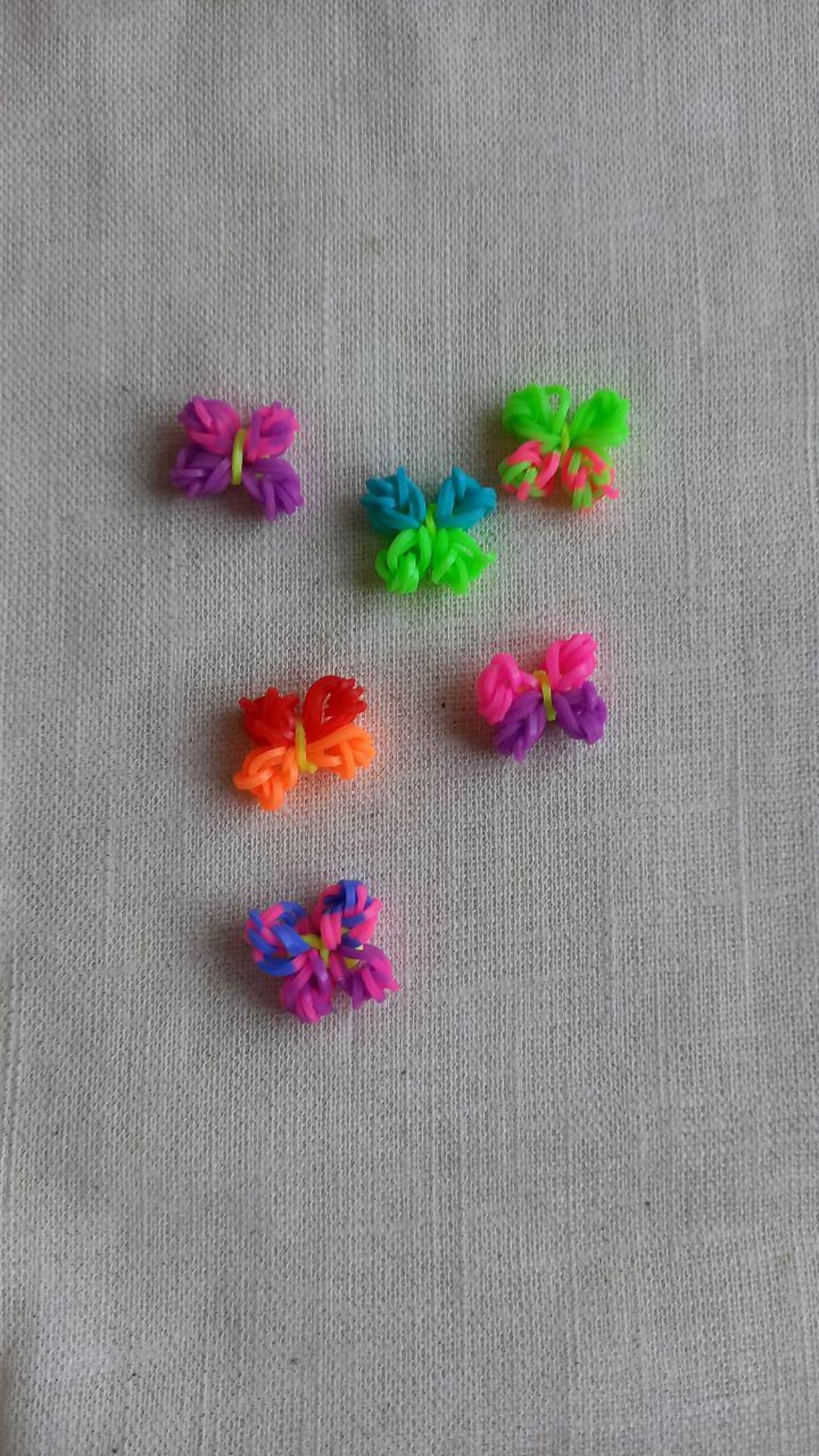 Rainbow Loom Butterfly – Handmade Rubber Band Charm, Friendship Gift ...
