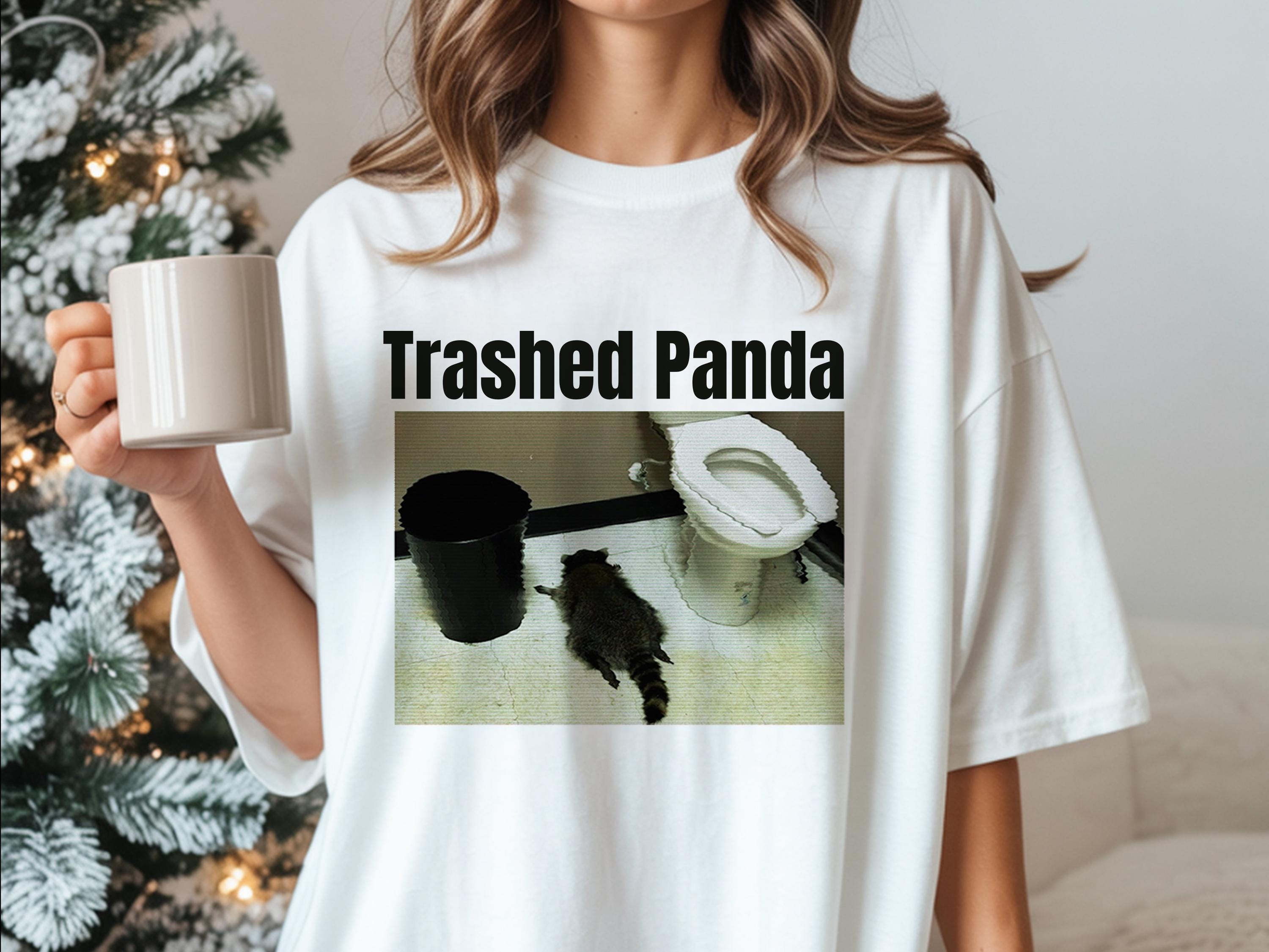 Trashed Panda, Funny Drunk Racoon T-shirt, Comfort Colors - Etsy