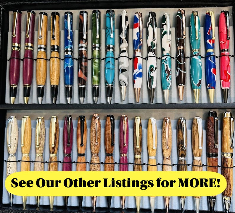 Handcrafted Rollerball Pen, Aqua Acrylic W/ Green Swirl, Gold Hardware ...