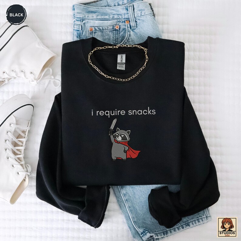 Necesito un jersey bordado con bocadillos, una divertida sudadera de ...