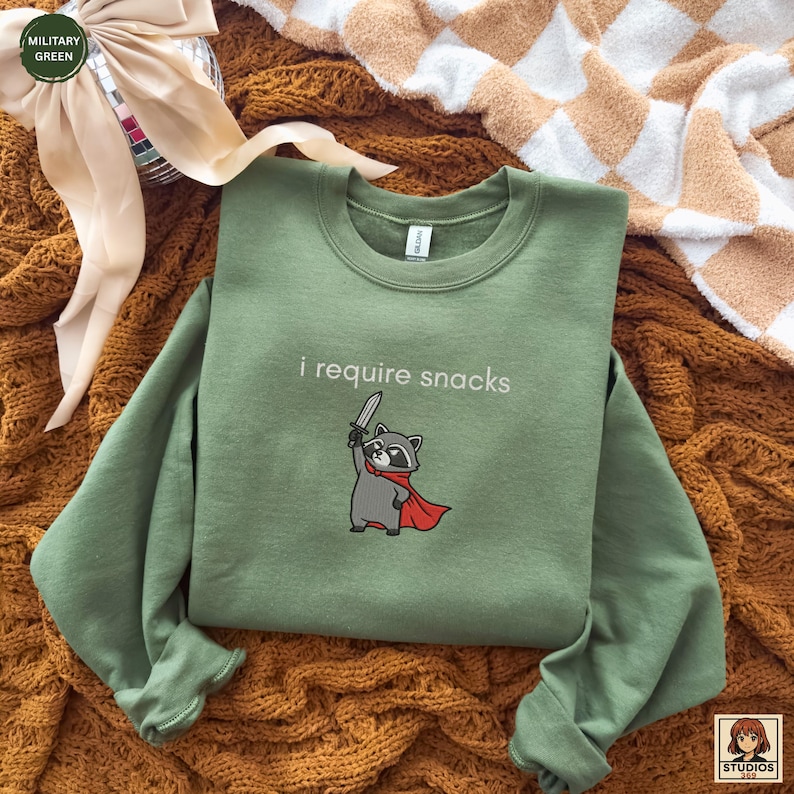 Necesito un jersey bordado con bocadillos, una divertida sudadera de ...