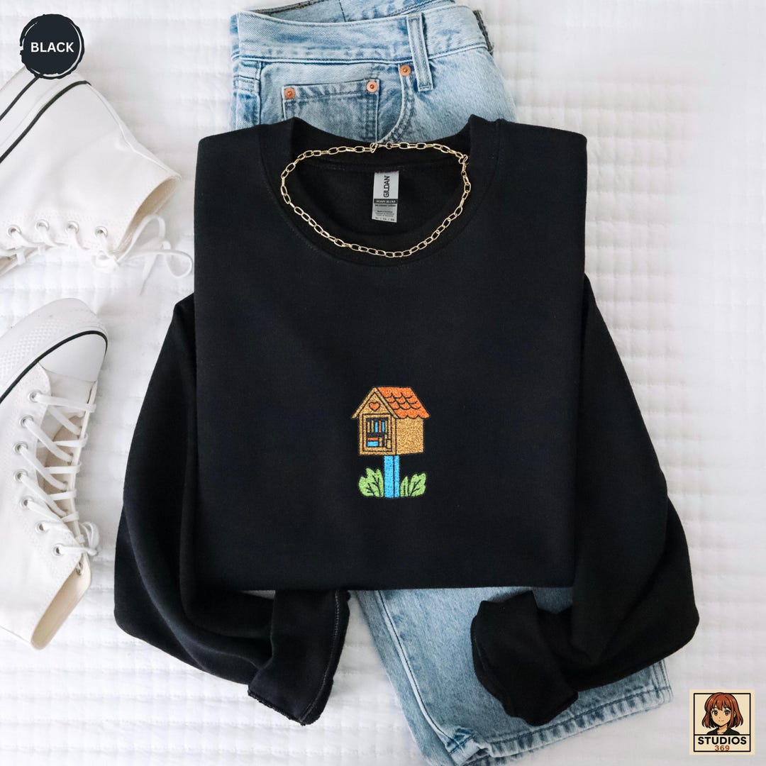 Embroidered Little Free Library Sweatshirt | Book Lover Gift | Cute ...