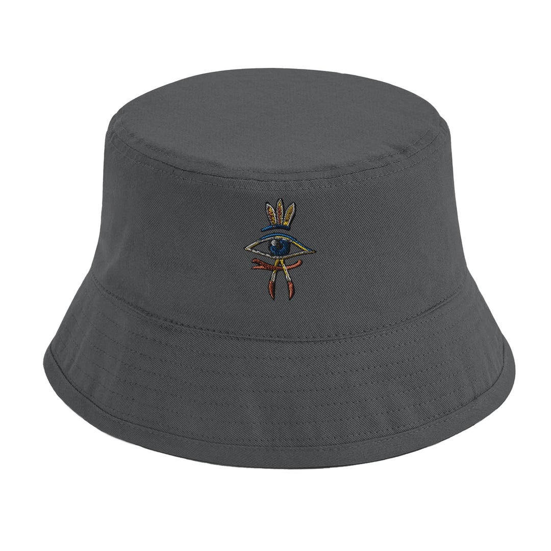Eye of Horus Organic Cotton Bucket Hat - UPF50+ Sun Protection, Eco ...