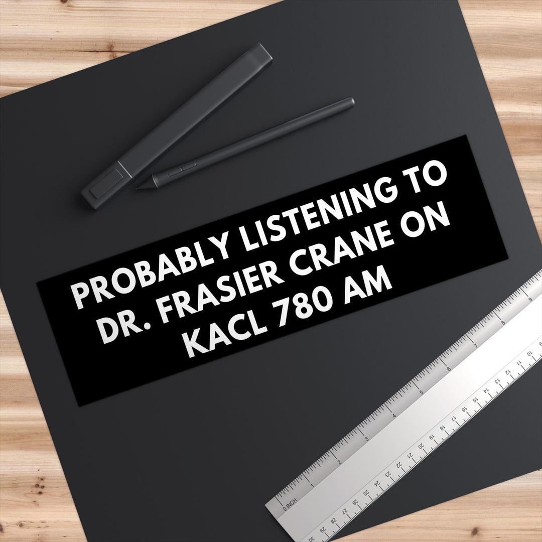 Radio Psychiatrist Bumper Sticker - Etsy