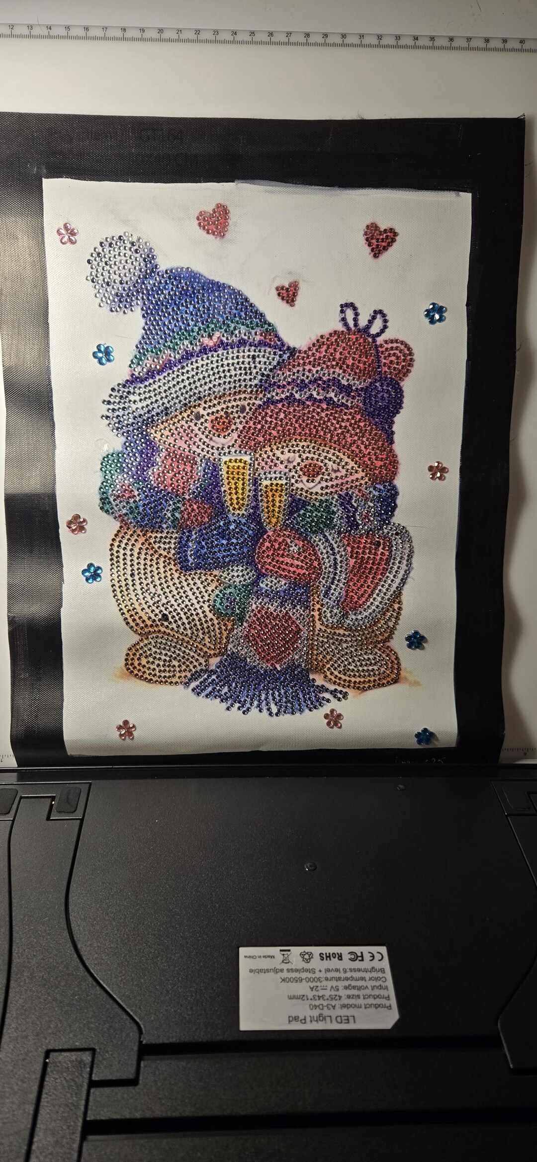 Diamond Painting of Snowmen - Etsy