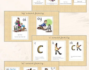 Read Write Inc (RWI) Set 2 Flashcards and Green Word Cards With Sound ...