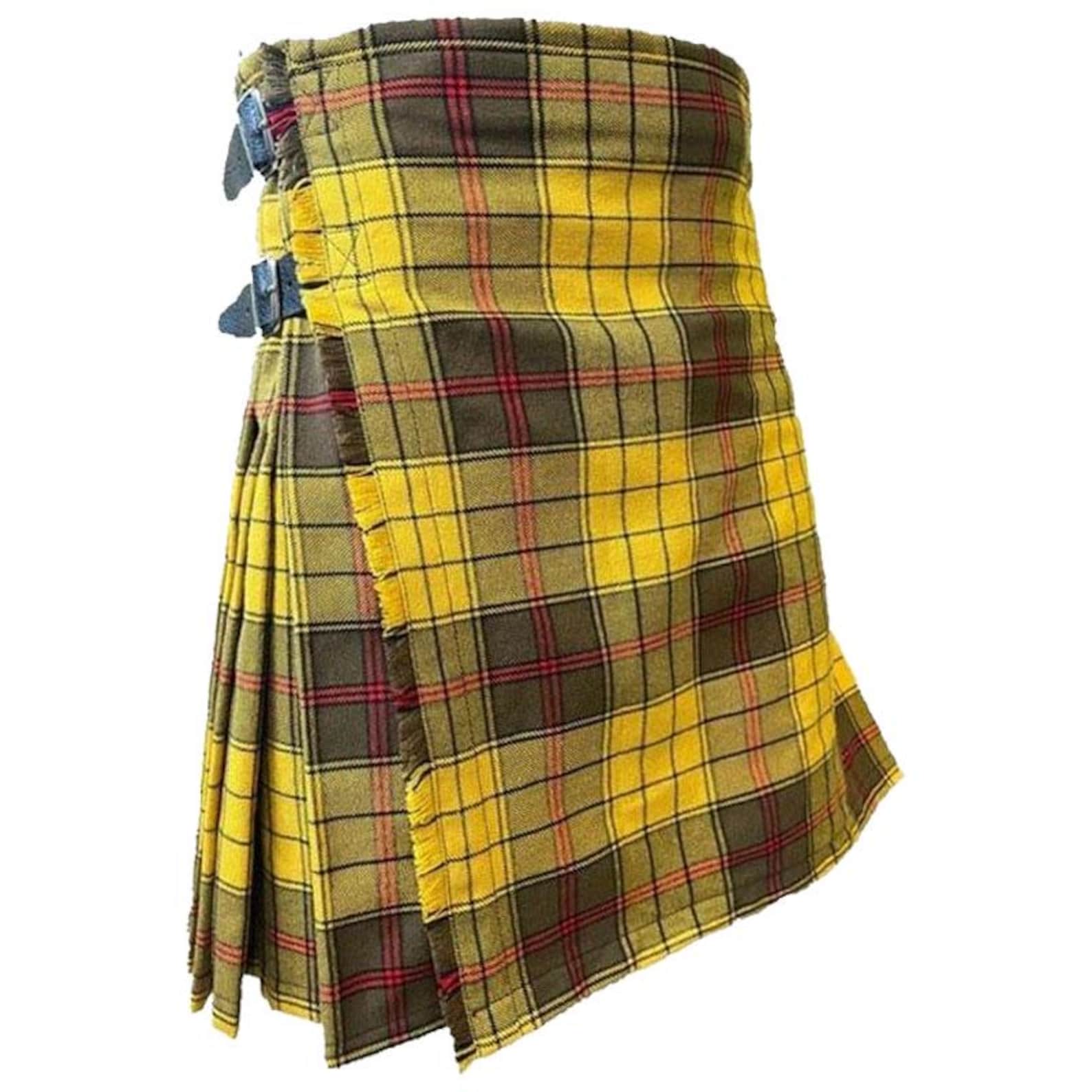 Ulster Irish Yellow Tartan Kilt | Handmade Custom Scottish Kilt for Men ...