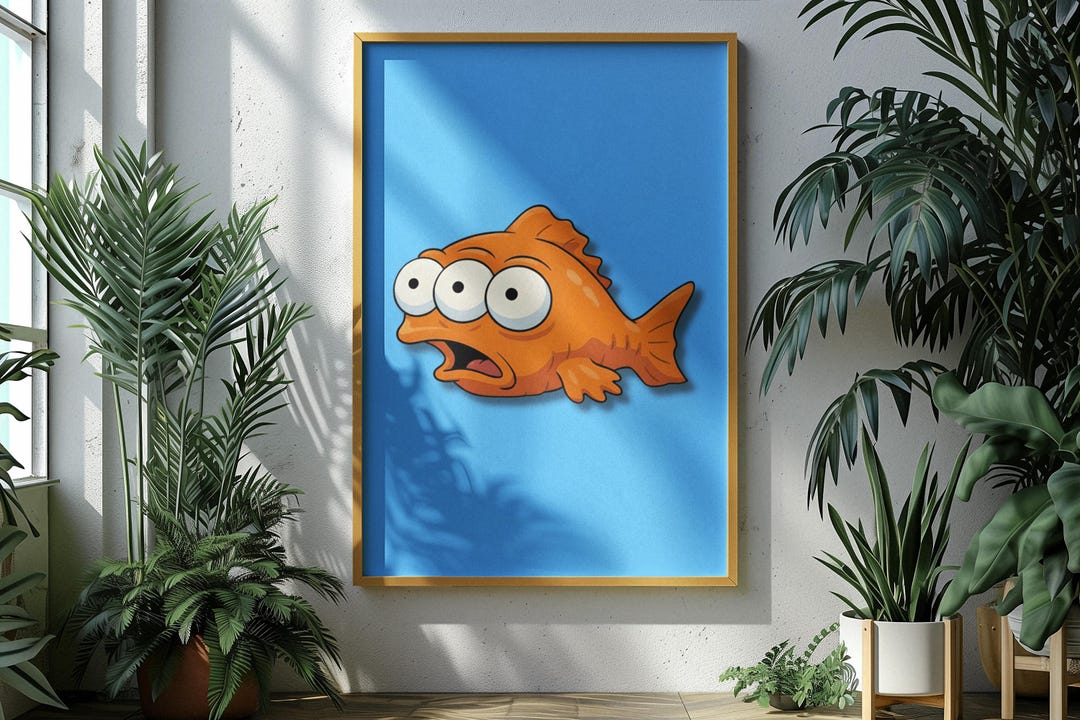 The Simpsons Blinky Poster - Simpsons Art - Wall Art - Gift for Her ...