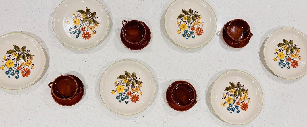 Vintage Dinner Sets –mioko Imperial Collection Stoneware Plates- Kathy ...