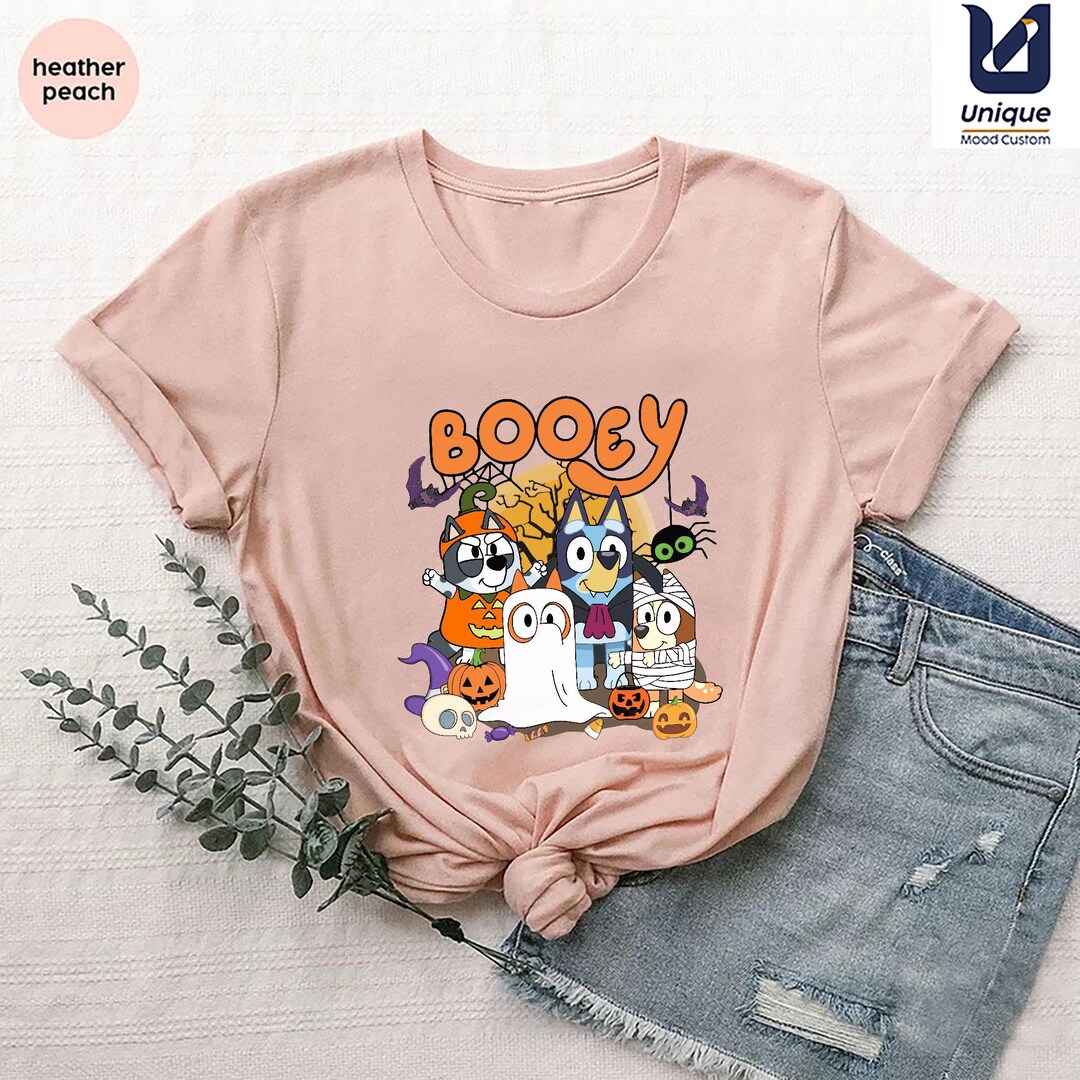 Booey Halloween Shirt | Cute Bluey Halloween Tee for Kids | Toddler ...