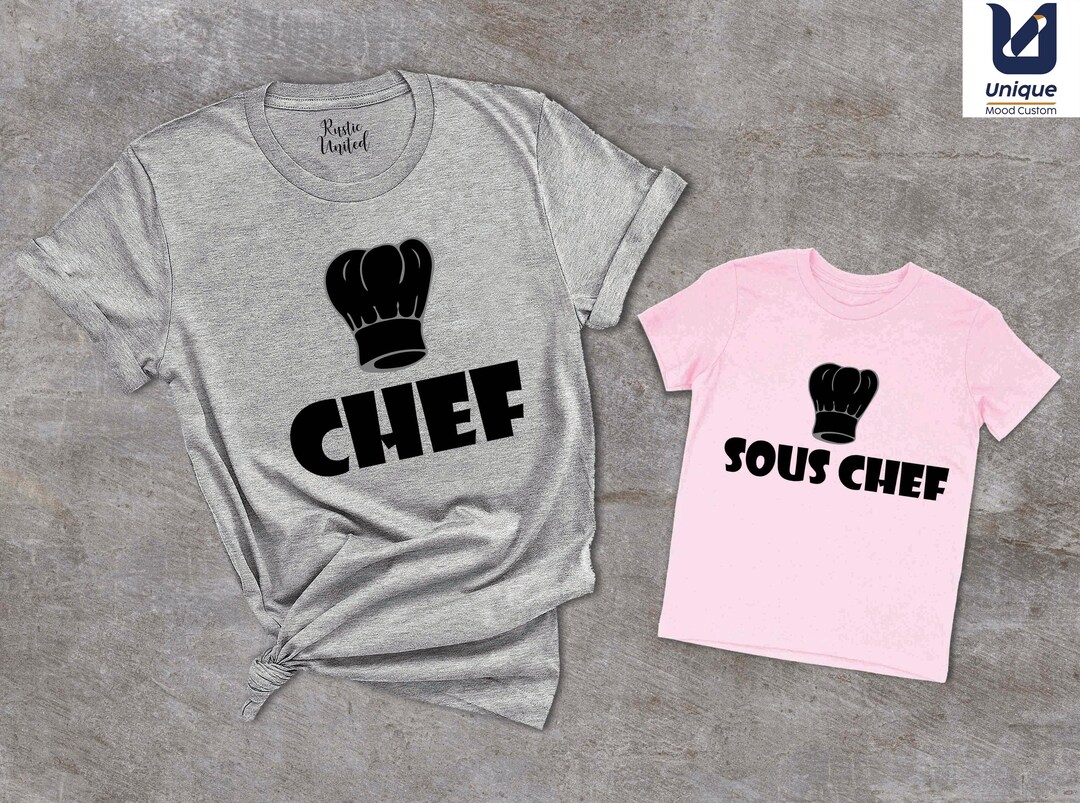 Chef and Sous Chef Matching Family Shirts - Etsy