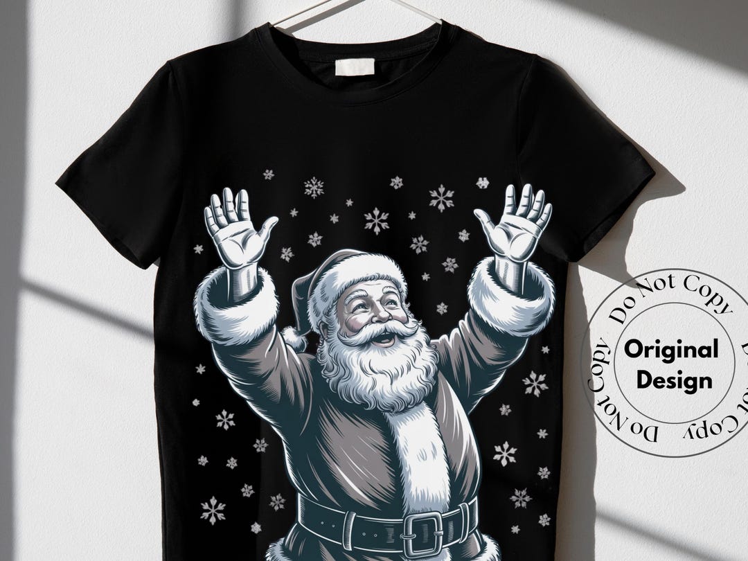 Vintage Santa Claus Illustration PNG Halftone Santa Png Hand Drawn ...