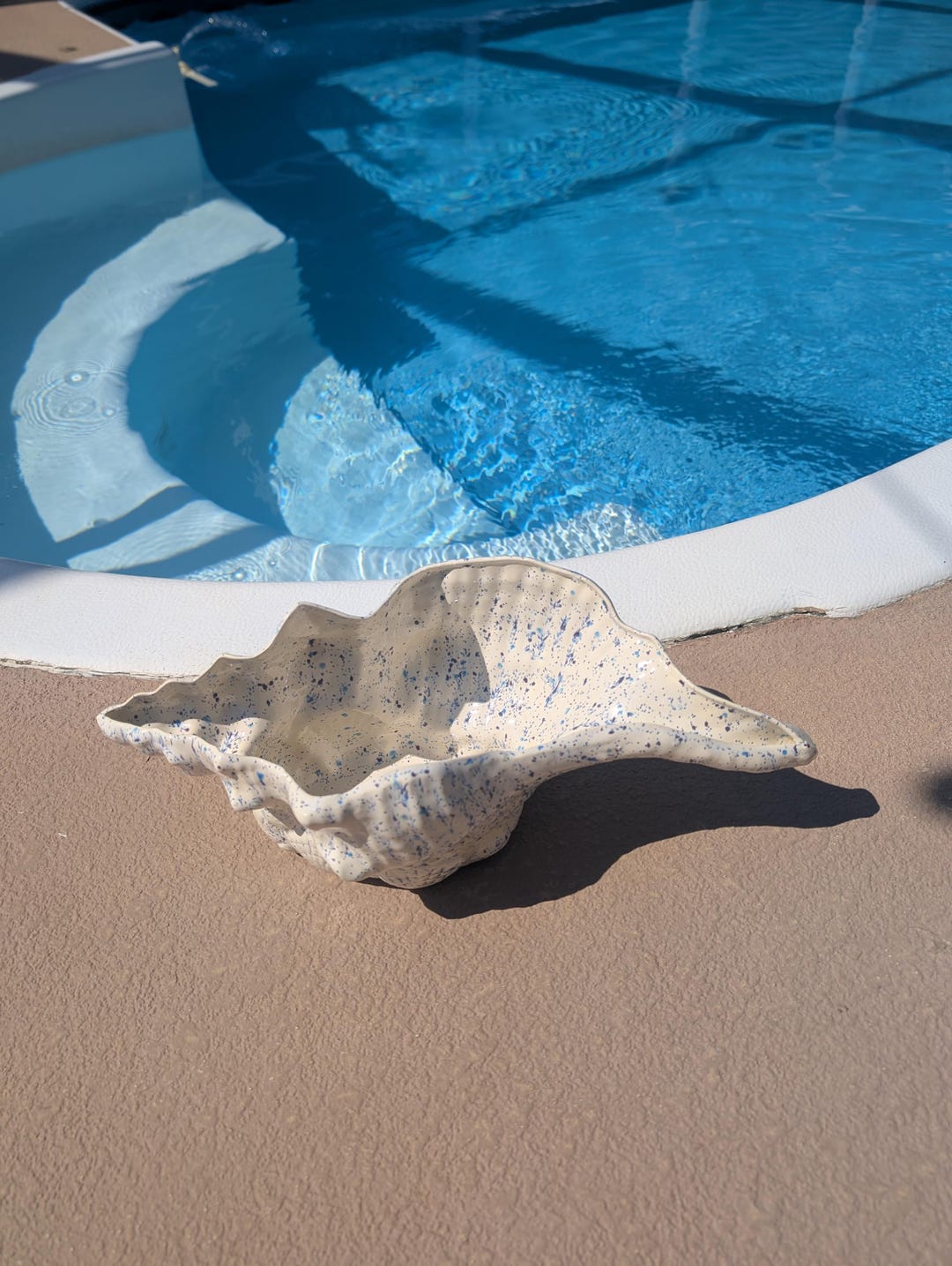 Handmade Ceramic Seashell Bowl – Coastal Pottery Centerpiece – Ocean ...