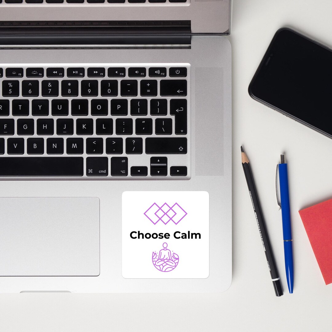 Choose Calm Sticker | 3x3 Vinyl Decal | Durable Bubble-free | Matte ...