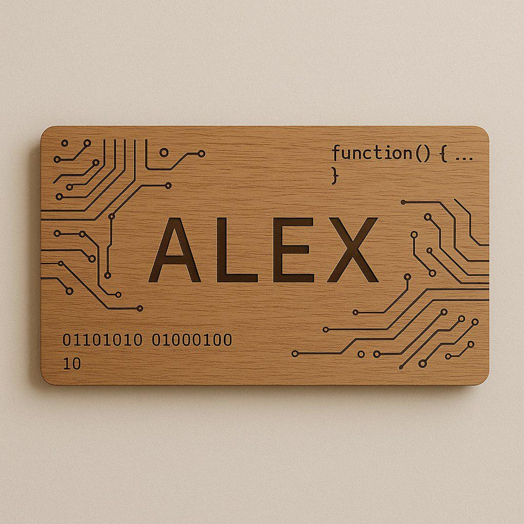 IT Developer Name Wall Sign — Personalized 3D Wooden Name Sign for ...