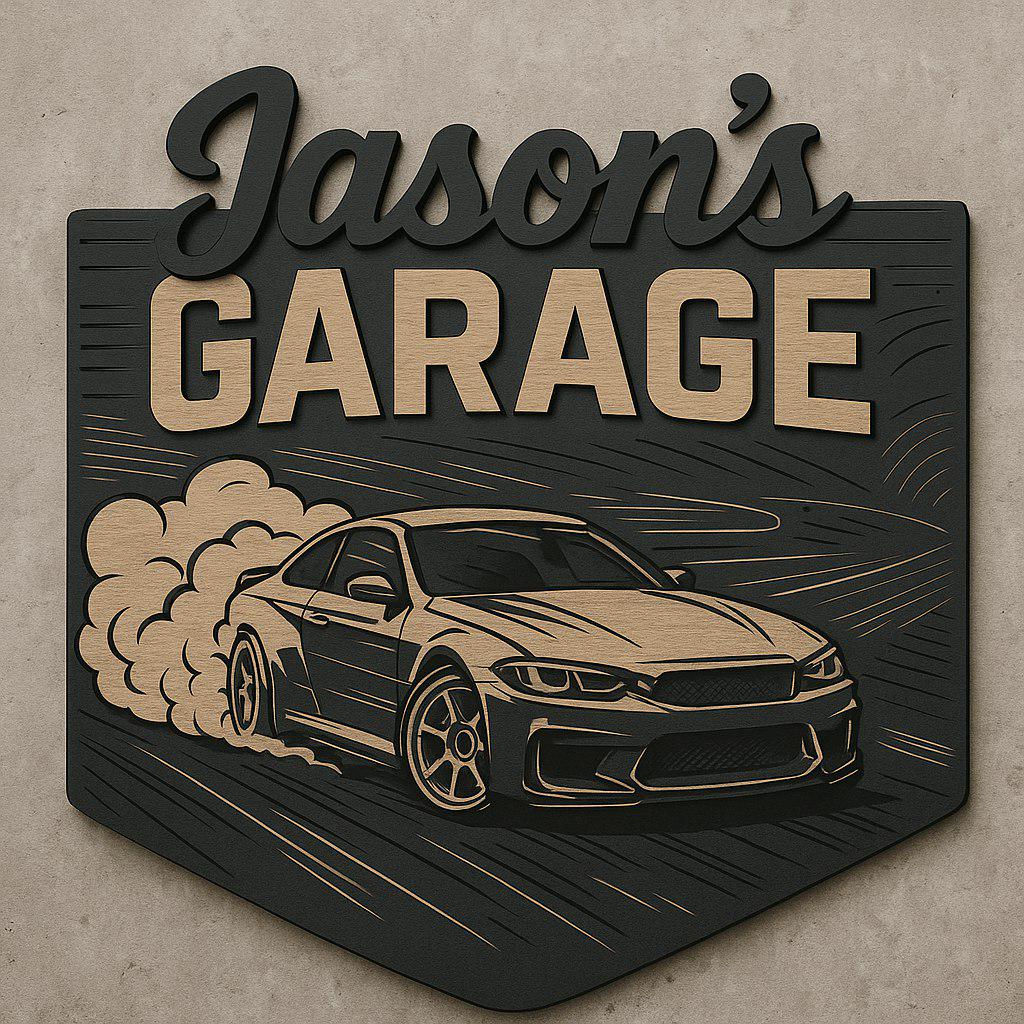 Personalized Drift Car Garage Sign – Custom Wooden Garage Wall Decor ...