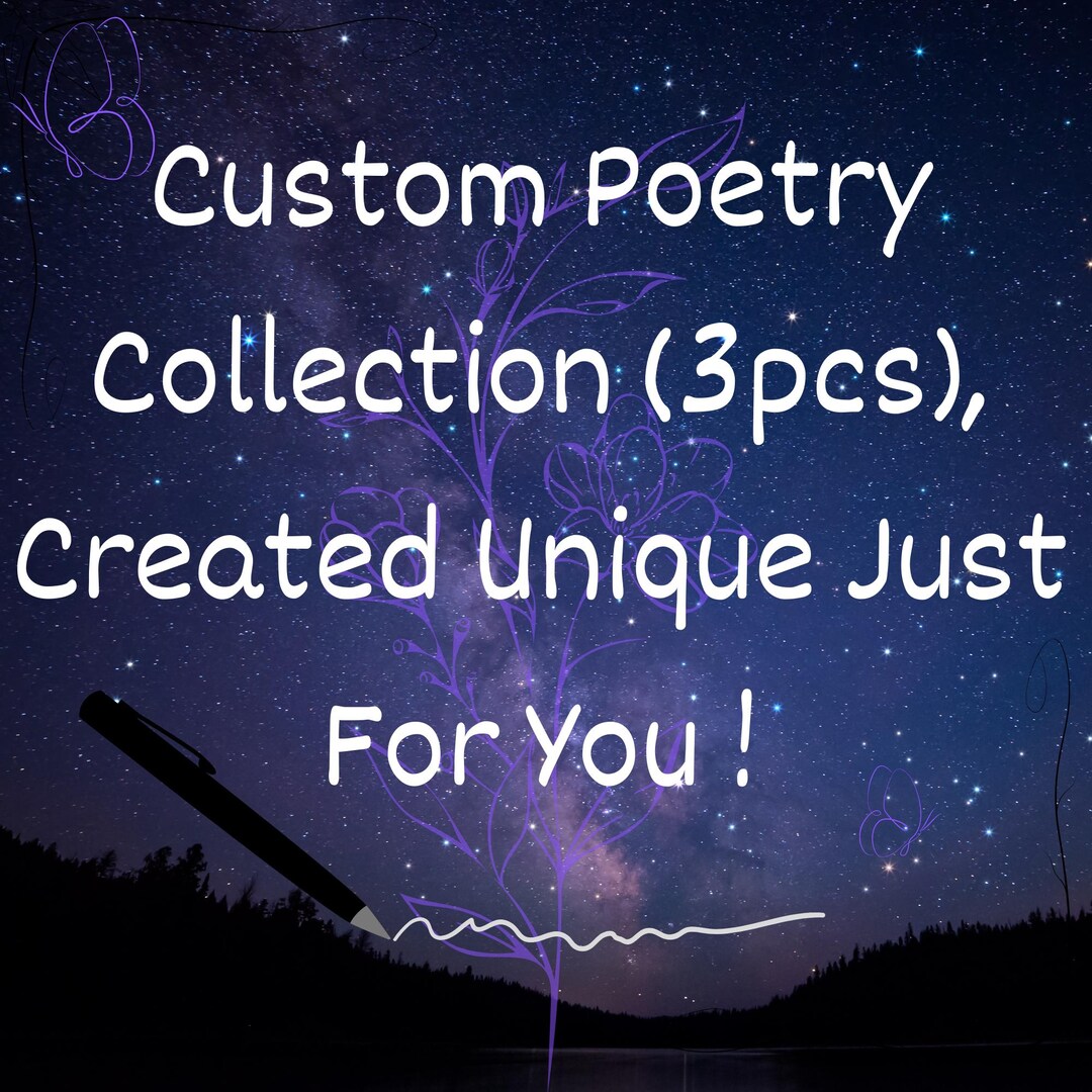 Custom Poetry Collection - Set of 3 Personalized, Custom Poetry, PDF ...