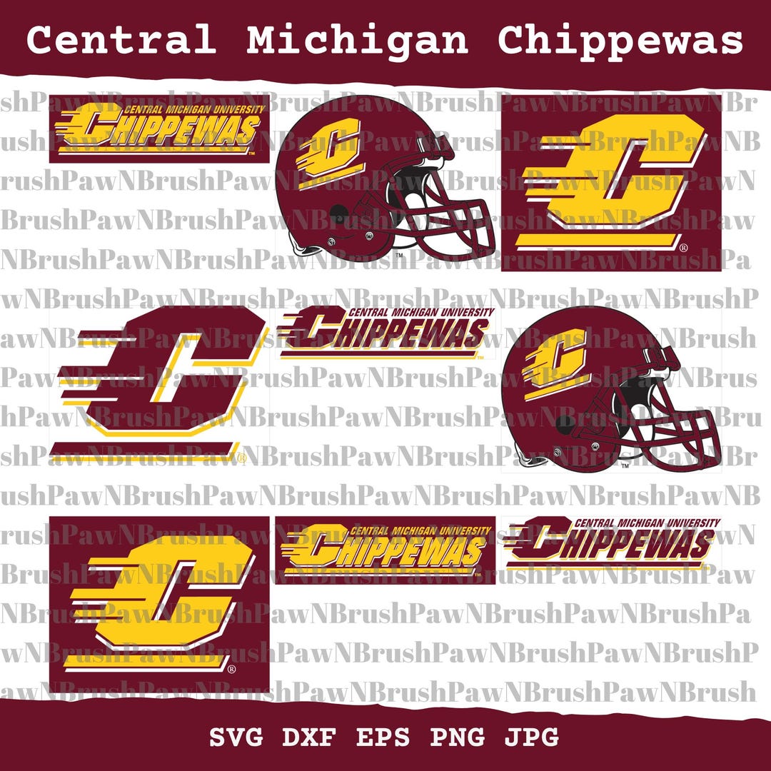 Chippewas SVG Bundle, Central Michigan Football, SVG Bundle, Cricut ...