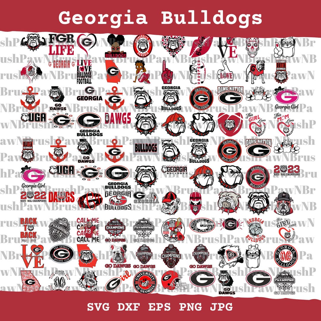 Bulldogs SVG Bundle, Georgia Football, SVG Bundle, Cricut, Printable ...