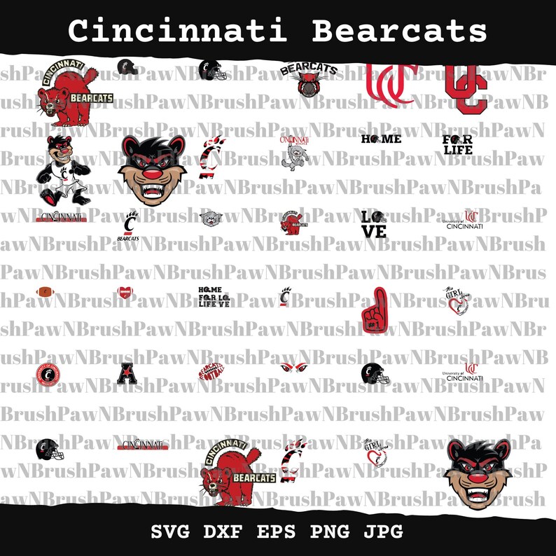 Bearcats SVG Bundle, Cincinnati Football, SVG Bundle, Cricut, Printable ...
