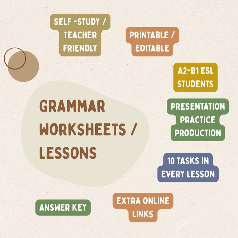 English Tenses – Present Simple & Continuous – ESL Grammar Worksheets ...