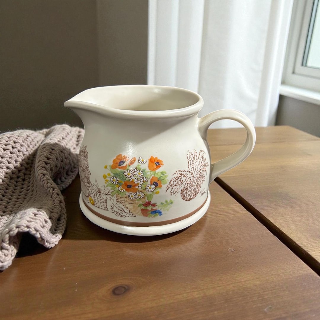 Creamer English Pottery “charleston Garden” Pattern - Etsy