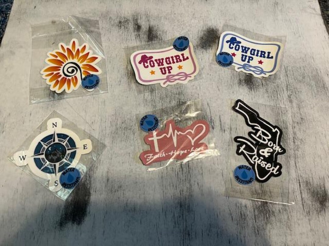 Waterproof Vinyl Sticker Pack – Durable Weatherproof Stickers – Laptop ...
