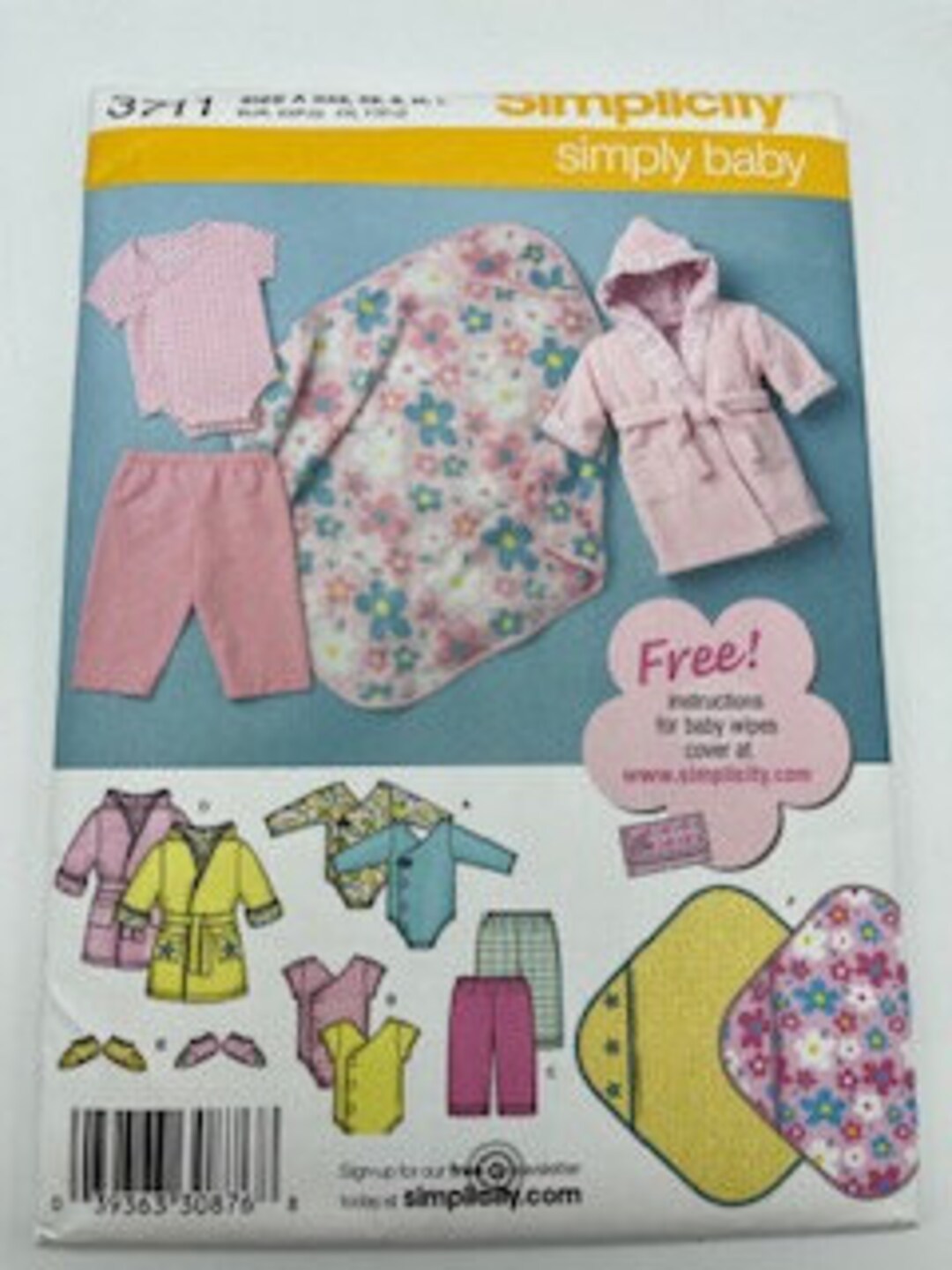 Simplicity Infant Pattern 3711 layette - Etsy