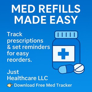Medication Refill Tracker: Printable Prescription & Pill Organizer ...