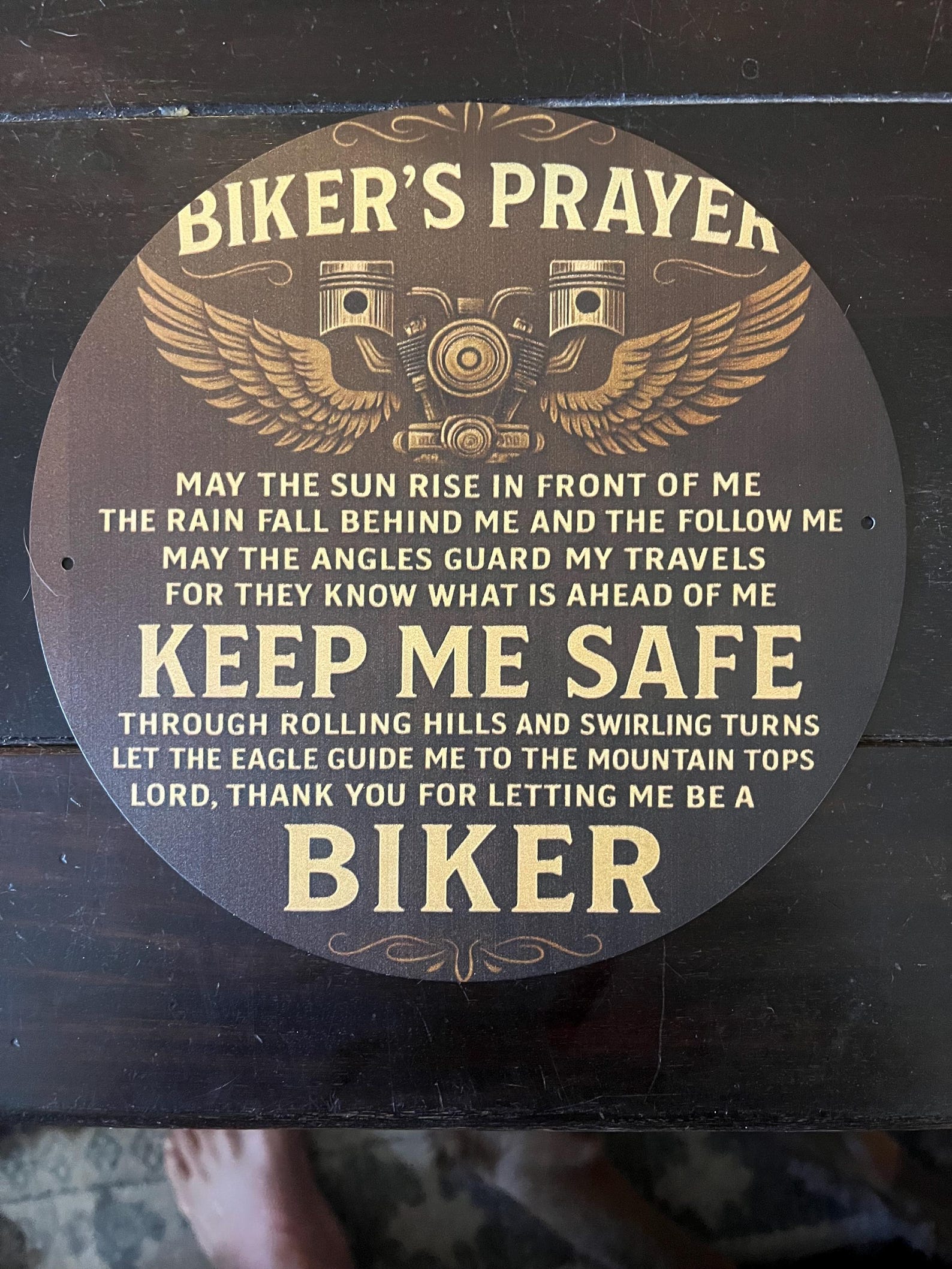 Bikers Prayer Metal Sign, Indoor/outdoor Decor - Etsy