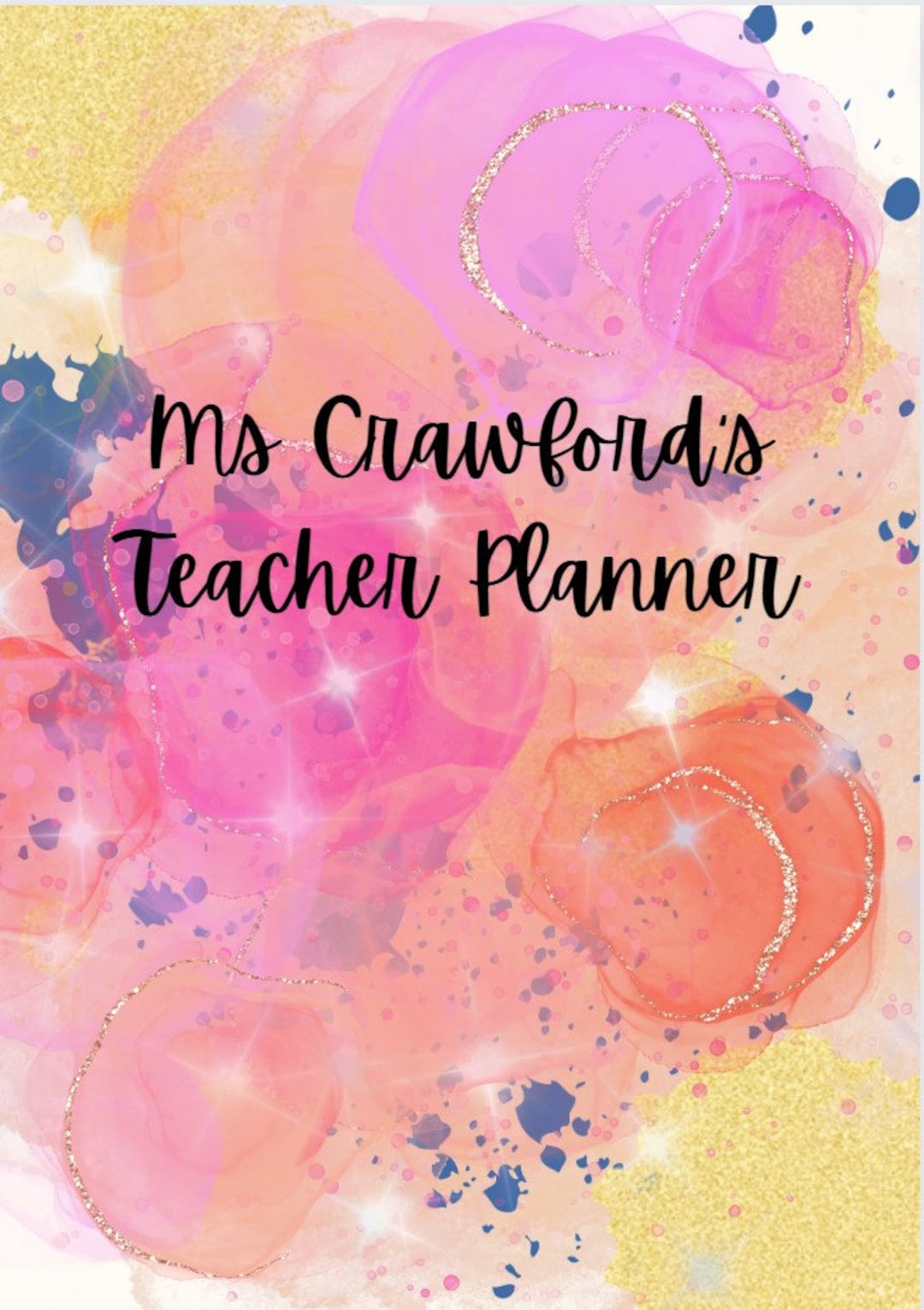 Teacher Diary Planner Template (canva) - Etsy
