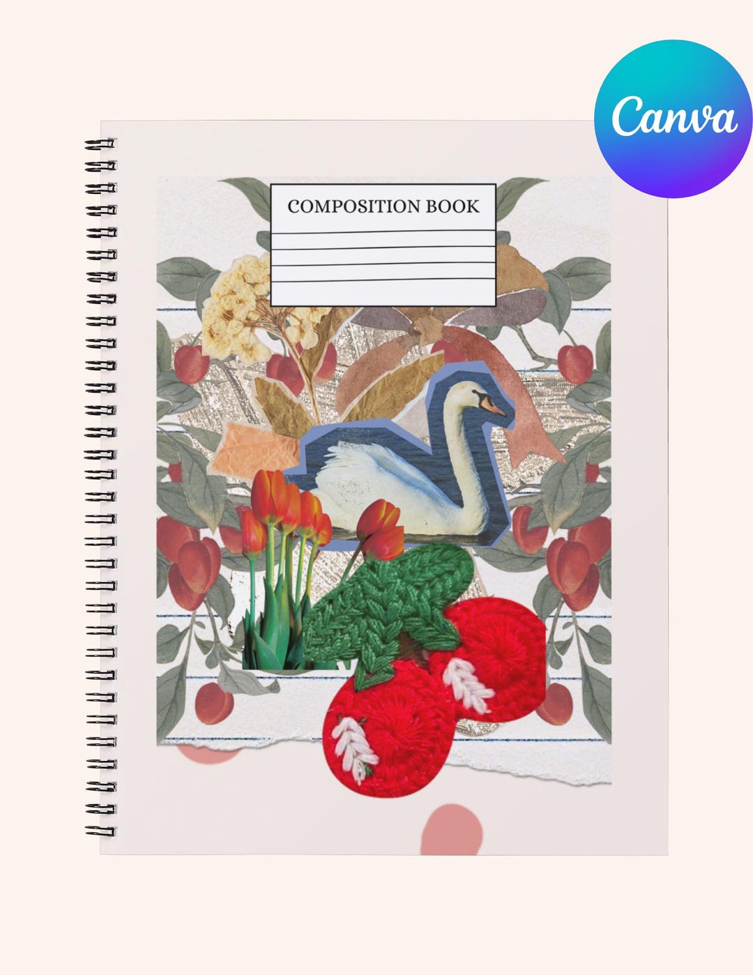 Scrapbook Collage Journal Cover Printable Template (canva Instant ...