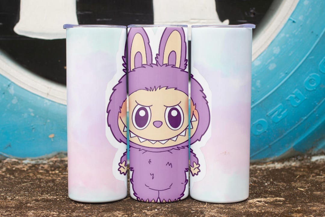 Labubu Cartoon Tumbler Wrap, Cartoon Tumbler Wrap, 20 Oz Labubu PNG ...