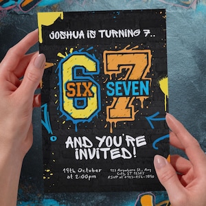 Six Seven Birthday Party | 6 7 Meme | Meme Birthday | 7th Birthday ...