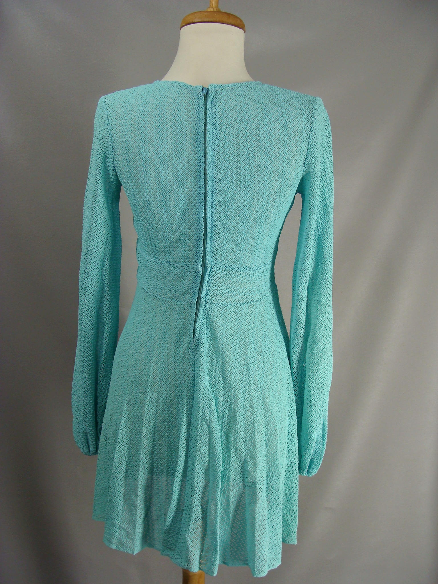 60s Short Blue Mesh Mini Pool Dress Beach Coverup. 70s Sands Hotel ...