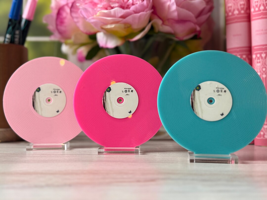 Olivia Rodrigo Sour Mini Vinyls Set of 3 Desk Nightstand Table Room ...