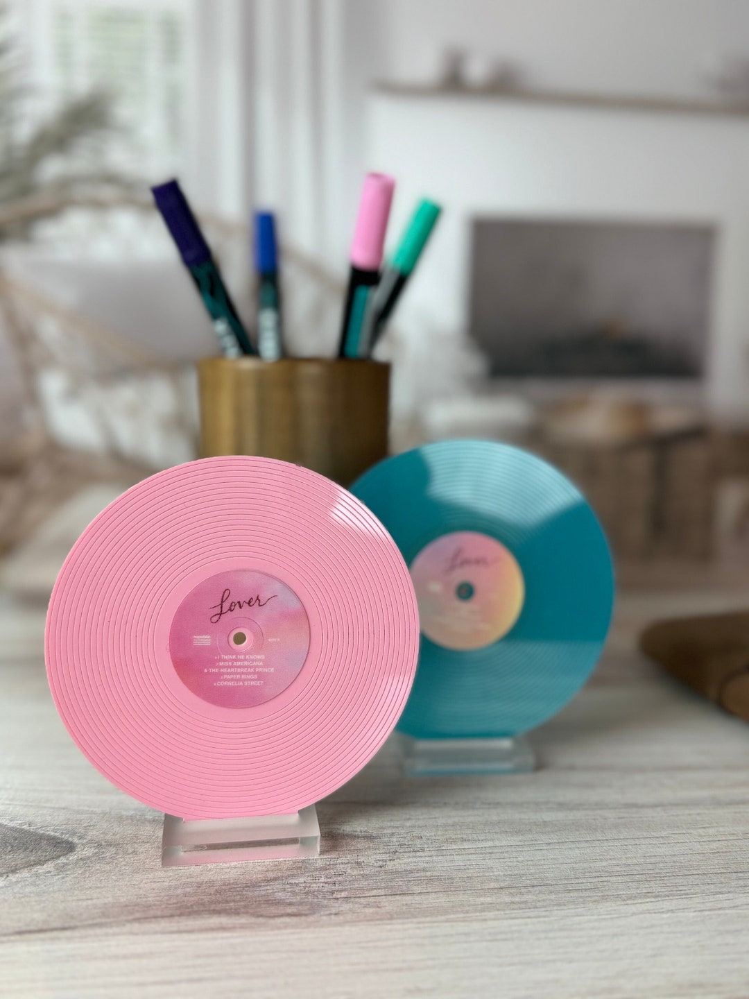 Lover Mini Vinyl Set Desk Nightstand Table Room Decor - Etsy