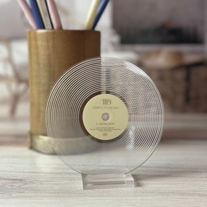 TTPD Manuscript Clear Mini Vinyl Desk Nightstand Table Room Decor ...