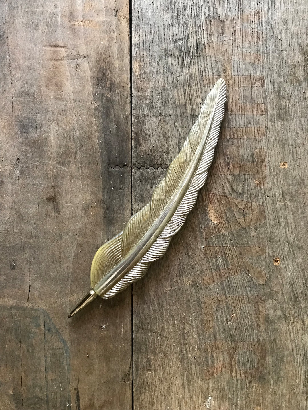 Vintage Feather "pen," Prop, Art Decor - Etsy