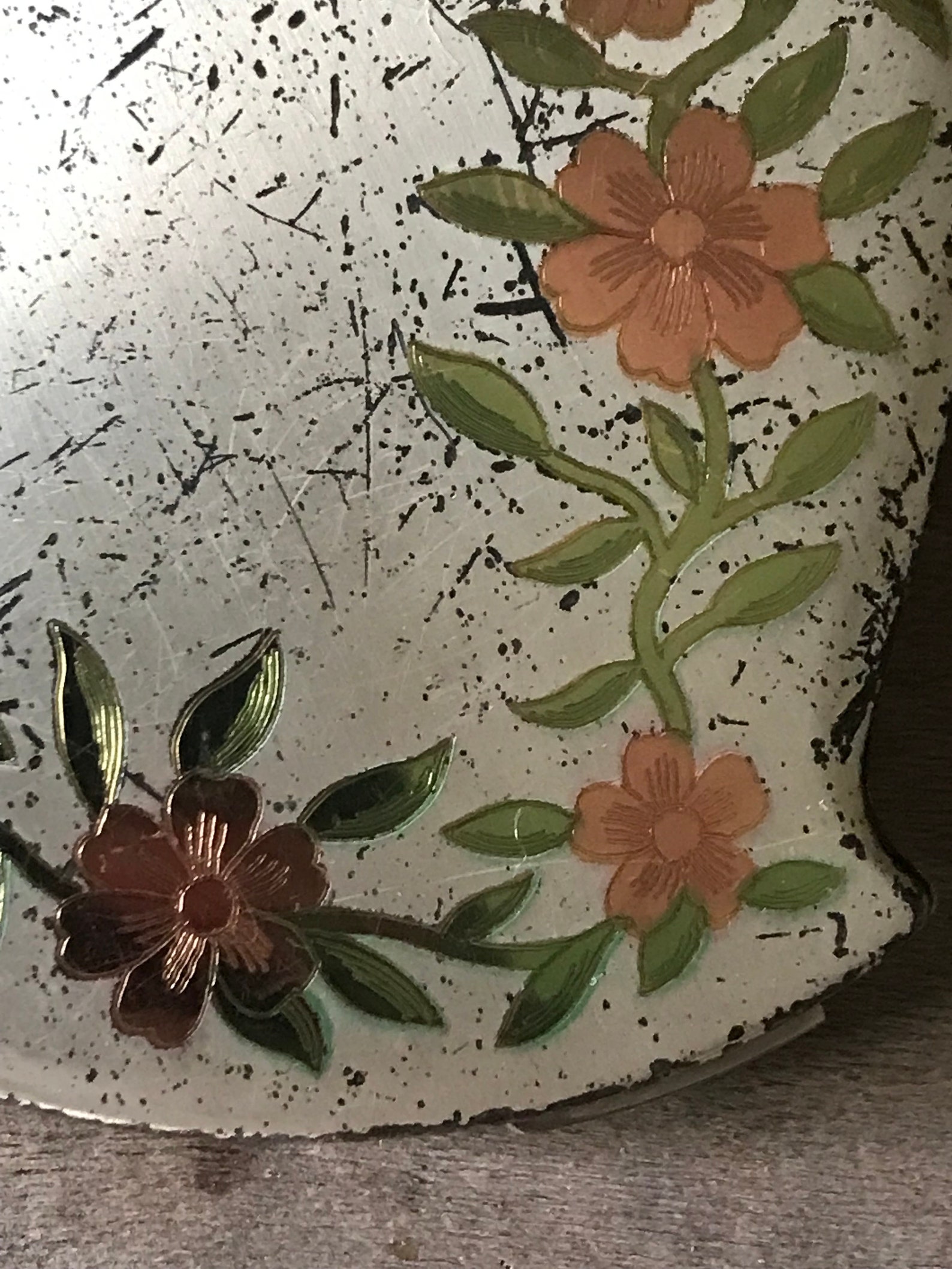 Vintage 1950's Elgin American Compact, Stylized Heart, Inlay Flowers - Etsy