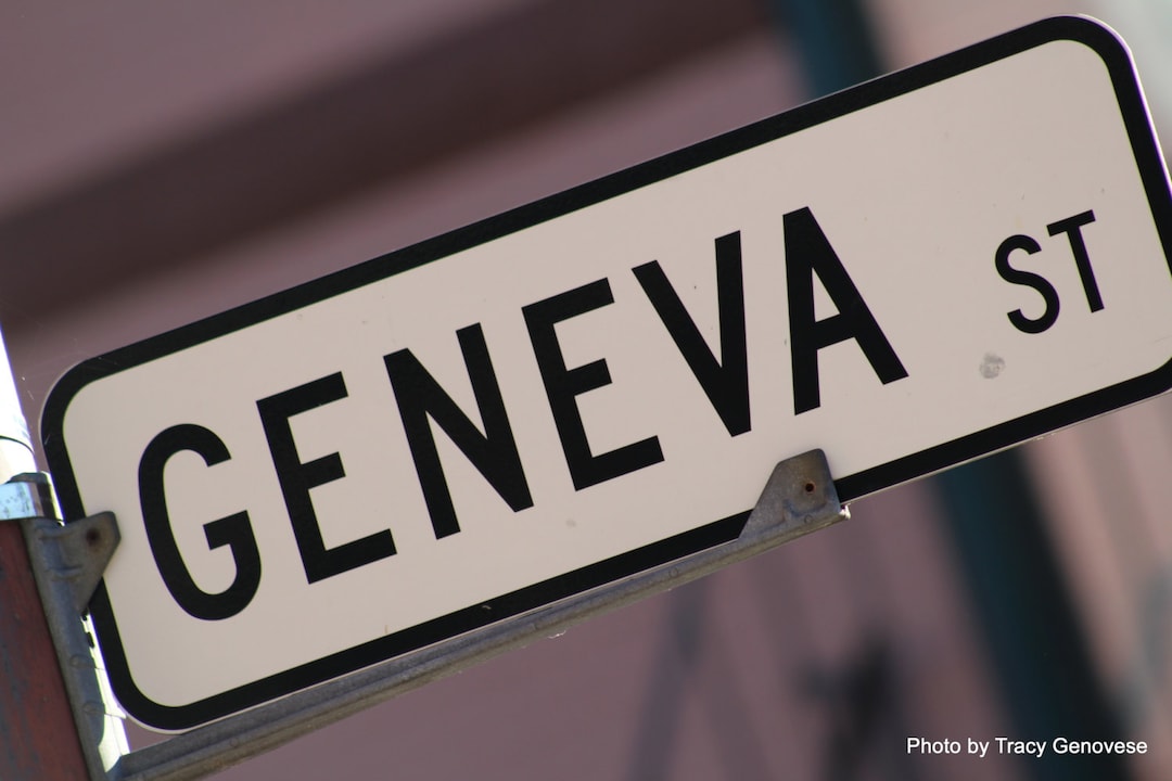 GENEVA Street Sign 5x7 Photo - Etsy
