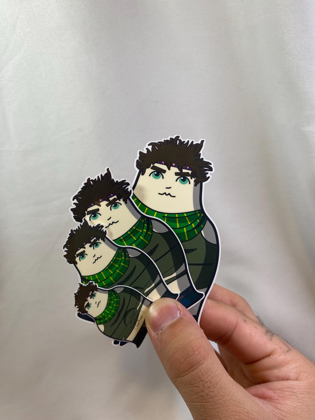 Joseph Joestar Anime Cute Chibi Nesting Doll Vinyl Sticker- Jojo's ...