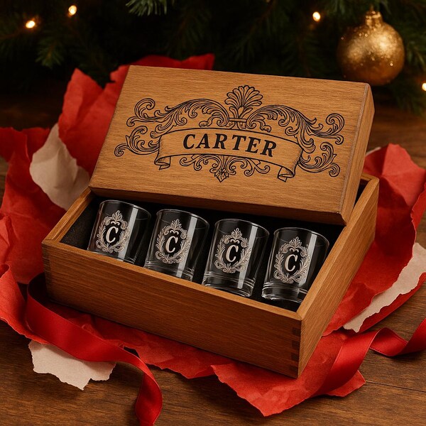 Shot Glass Box - Etsy